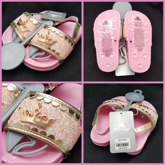 Disney | Shoes | Disney Princess Pink Little Girls Sandal Flip Flop ...